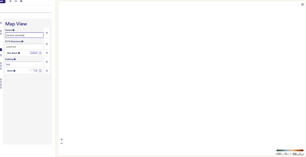 Setting map center makes map go blank - Issue report - everviz